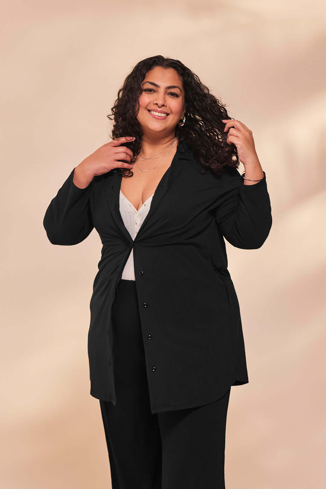 Shop Black Shirt Dress for Women Online | Top Dress - Sensing Your Skin